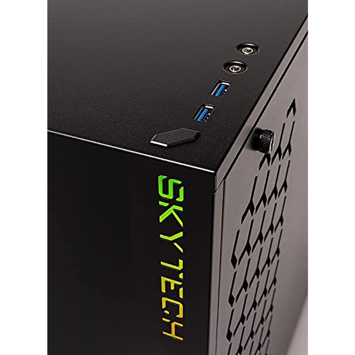 Skytech Gaming Azure Gaming PC Desktop – Intel Core i5 12600K 3.7 GHz, RTX 3060 Ti, 1TB NVME SSD, 16G DDR4 3200, 650W Gold PSU, AC Wi-Fi, Windows 10 Home 64-bit