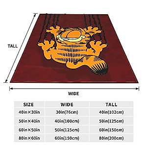 Cartoon Cat Flannel Throw Blanket Luxury Warm Blanket for Sofa Bed Room Decor Car Bed Camping (G1, 40"x50")