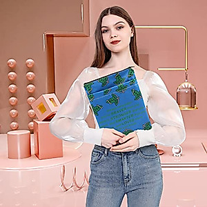 WSNANG Rings Movie Inspired Gift Elven Green Leaf Movie Book Sleeve with Zipper Movie Merchandise Book Protector Gift for Fans (Rings Always BS)