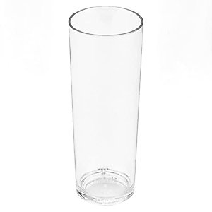 G.E.T. H-14-1-SAN-CL-EC Clear 14 oz. Tom Collins, Break Resistant Dishwasher Safe San Specialty Drinkware Collection (Pack of 4)