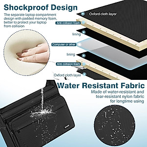 Storvyllf Men's Messenger Bag,Large 15 Inch Laptop Bag for Work Women Professional Black Messenger Bag