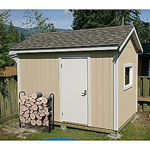 Home-Complete Firewood Storage Rack- Steel Wood Pile Holder for Stacking Cut Logs for Indoor/Outdoor Use, Fireplaces, Firepits, Backyard (4 Ft)