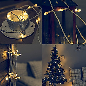 hopolon 328FT 800LED Christmas String Lights Outdoor, Upgraded Super Bright V8 Led String Lights Outdoor, 8 Modes Romantic Fairy Lights for Home Wedding Patio Garden Tree Party Decor(Warm White)