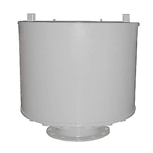 Solberg FS-485P-1200F™ Inlet Blower Air Filter Silencer, 12" Flange Outlet, 31" Height, 28-1/2" Diameter, 4700 SCFM, Made in the USA