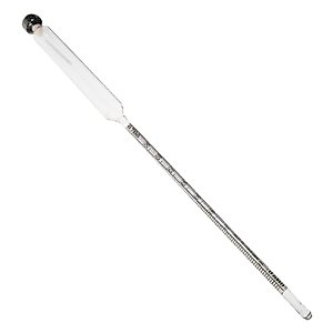 Anneome Hydrometer Liquid Meter Moisture Content Tester Liquid Measuring Tools Liquidometer Liquid Measuring Device Sugar Density Meter Petroleum Meter Mud Making Kit for Beginners Glass