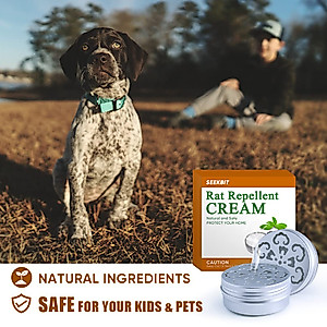 SEEKBIT 2 Pack Rodent Repellent Cream for Car Engines to Keep Mice Out, Mouse Repellent Deterrent Peppermint Oil to Repelling Mice and Rats, Rat Repellent Perfect for Home Garages RV Closets Trucks
