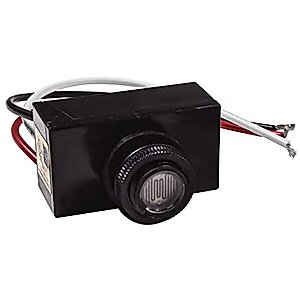 HQRP Thermal Type Light Photocell Sensor Dusk to Dawn Wire-in Switch Photoelectric Control for Outdoor Lighting, Garage Lights, Barn Light, Street Lights, etc.