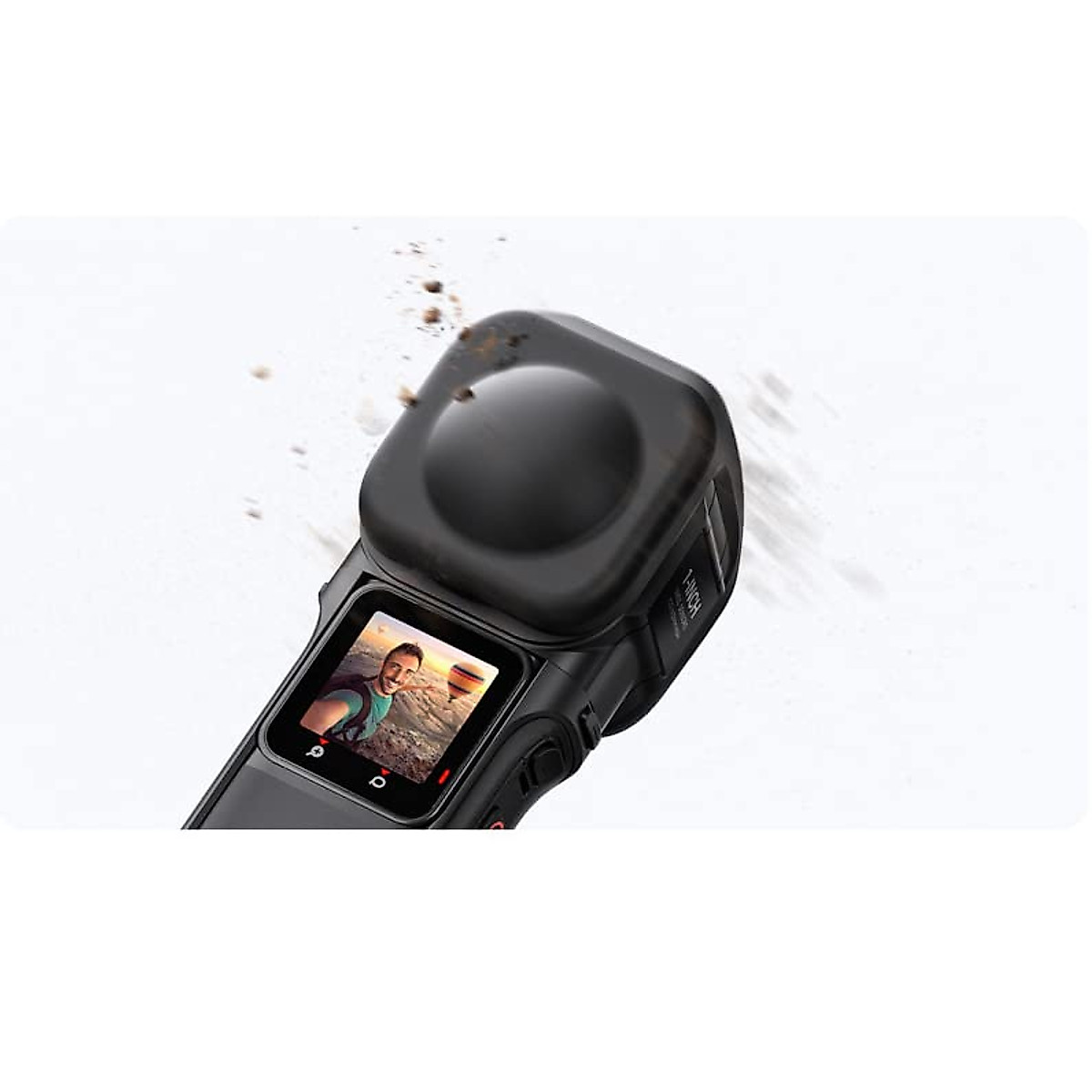 For Insta360 One RS Anti-Scratch Camera Lens Cover Silicone Case for Insta360 One RS Action Anti-Scratch Camera Accessories Black (Insta360 One RS, Black, RS01)