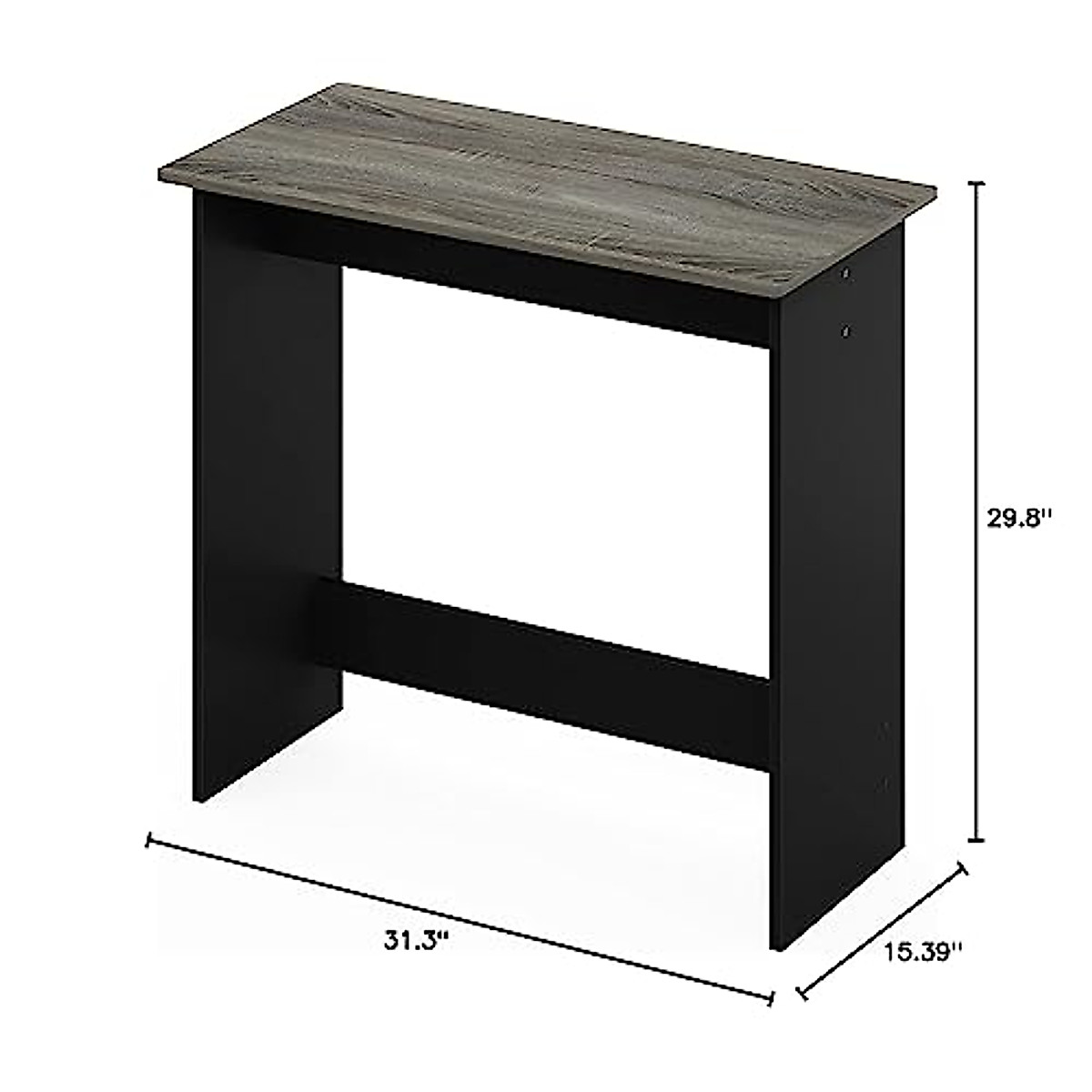 FURINNO Simplistic Study Table, French Oak Grey