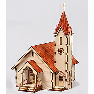 Desktop Wooden Model Kit Western Church ll / YG630