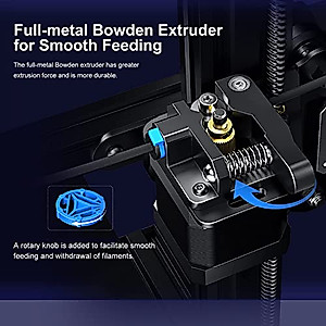 Official 3D Printer CREALITY Ender 3 v2 Neo New Upgrade Version with CR-touch Auto Leveling 95% Pre-Installed Resume Printing and Metal Extruder New 4.3'' Screen 3 steps to assemble,220×220×250mm