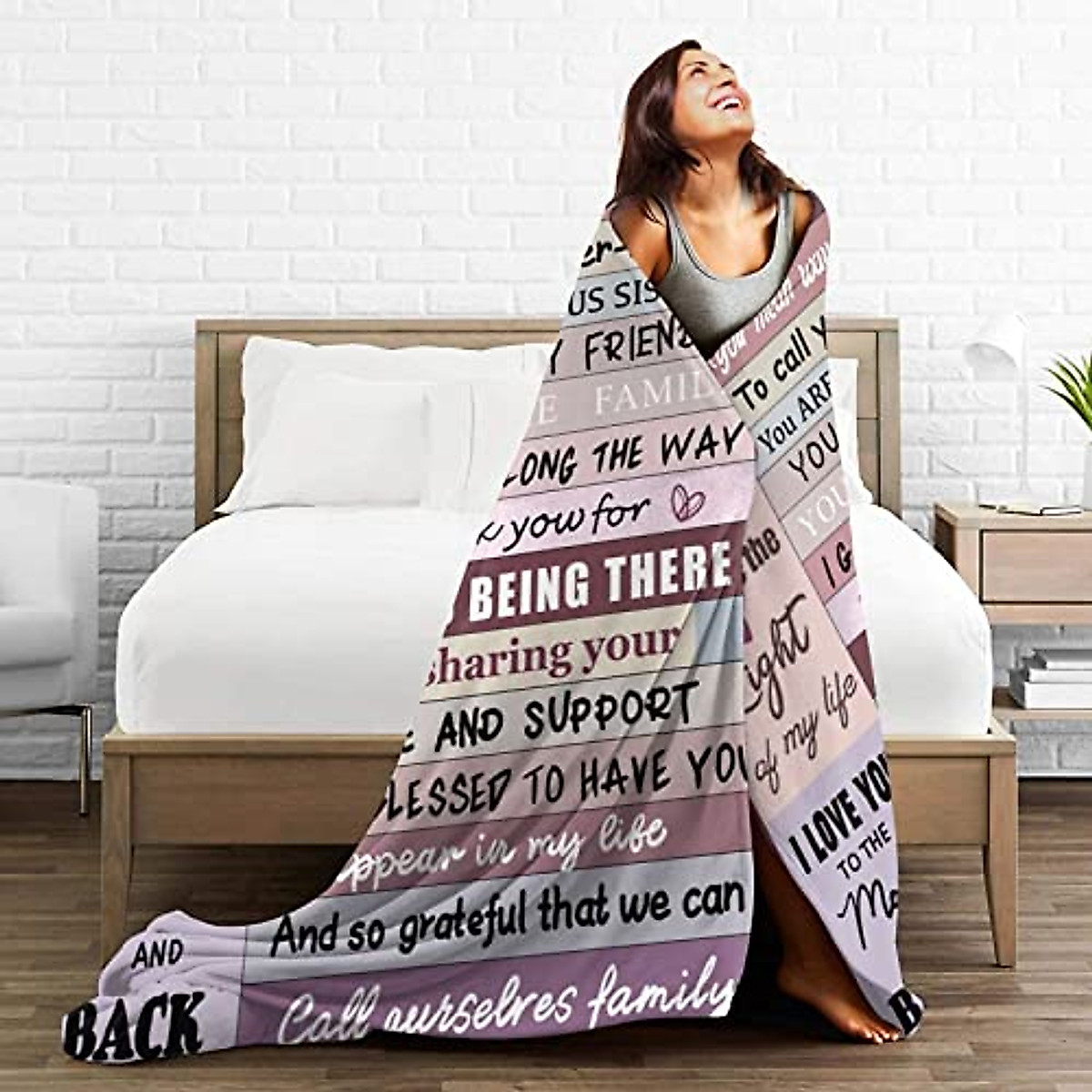 Fleece Cherished Sisters Bond Throw Blanket - Warm Flannel Fleece - Sentimental Sibling Gift