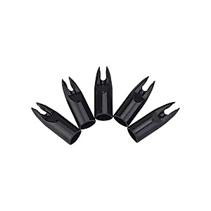 SHARROW 50pcs Archery Arrow Nocks Hunting for 7mm Arrows Shaft (Black)
