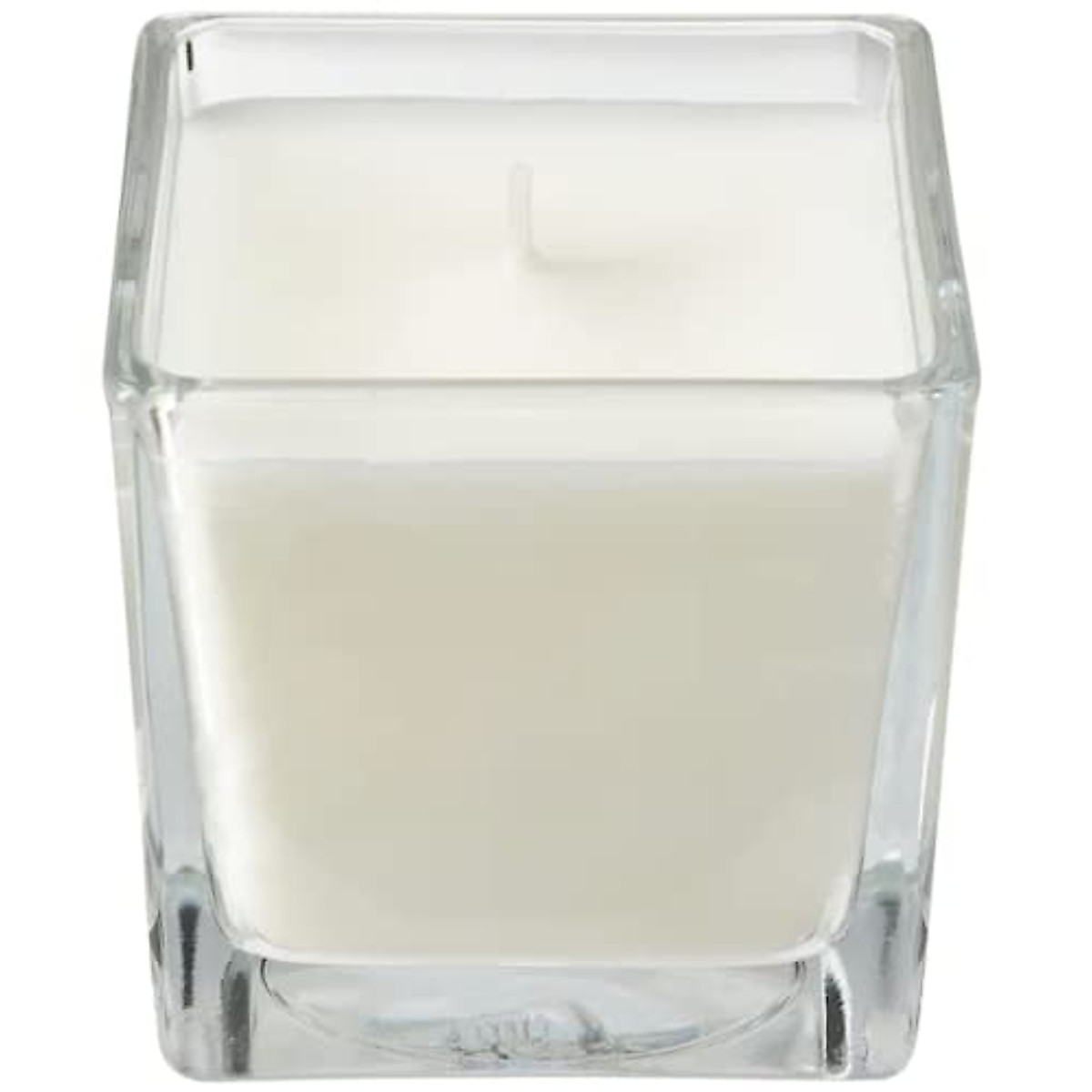 Mister Candle - Unscented 2" Square Filled Glass Votive Candles Jar, Perfect Home Decoration, Wedding Favors Hand Poured in USA (Set of 12) (Unscented)