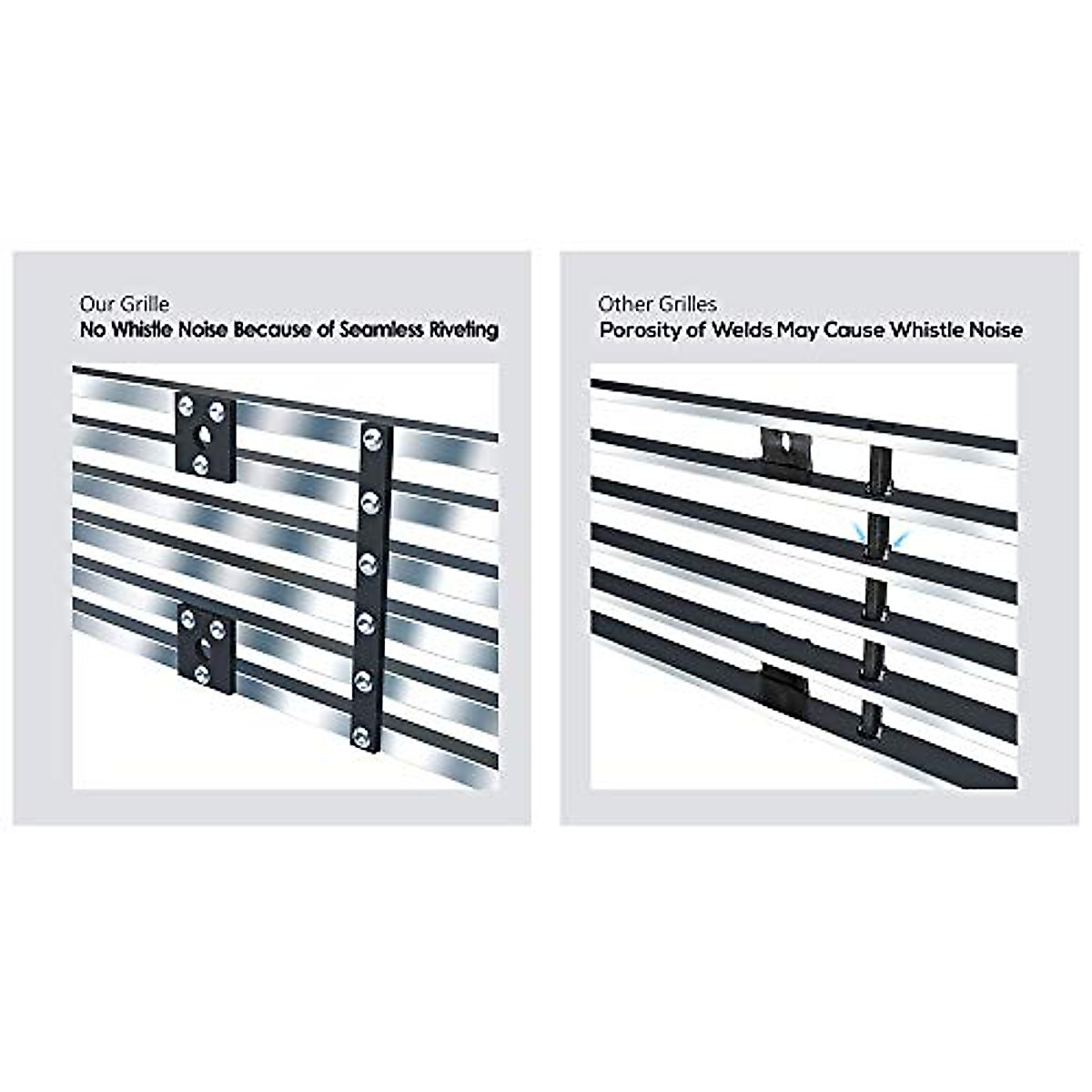 APS G85012A Polished Aluminum Billet Grille Replacement for select GMC C1500 Models