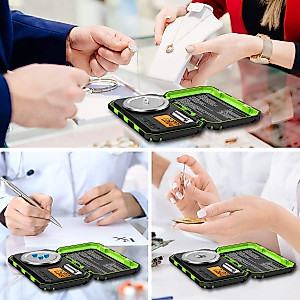 AMIR Professional Digital Mini Scale, 20g-0.001g Pocket Scale, Electronic Smart Scale with 20g Calibration Weight (Battery/Tweezers Included)