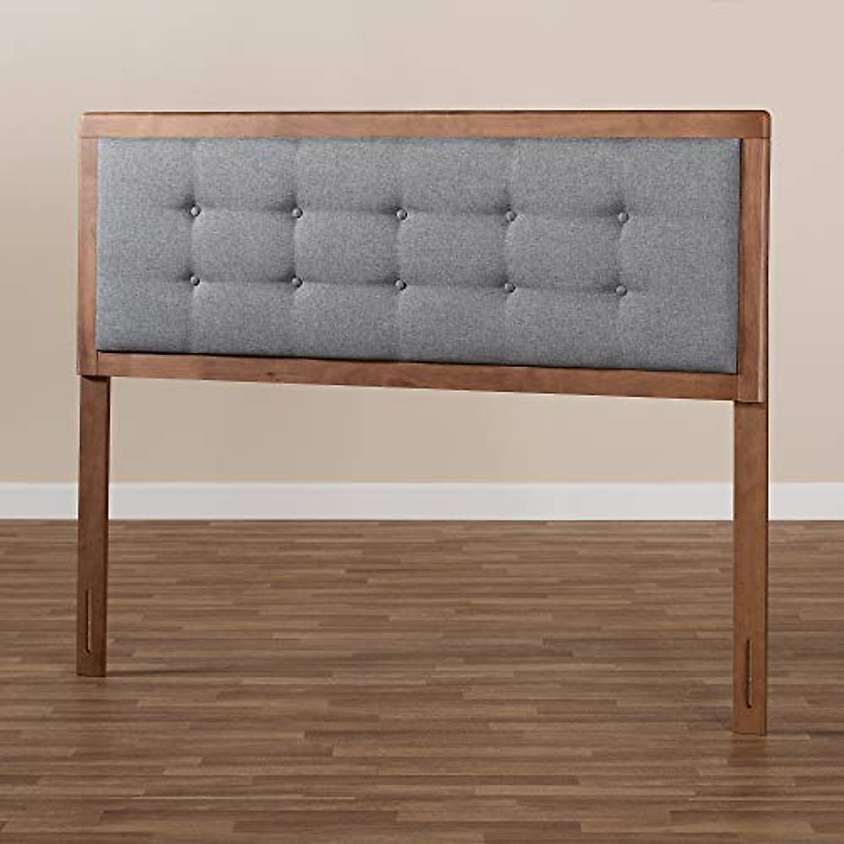 Baxton Studio Headboards, Full, Dark Gray/Walnut