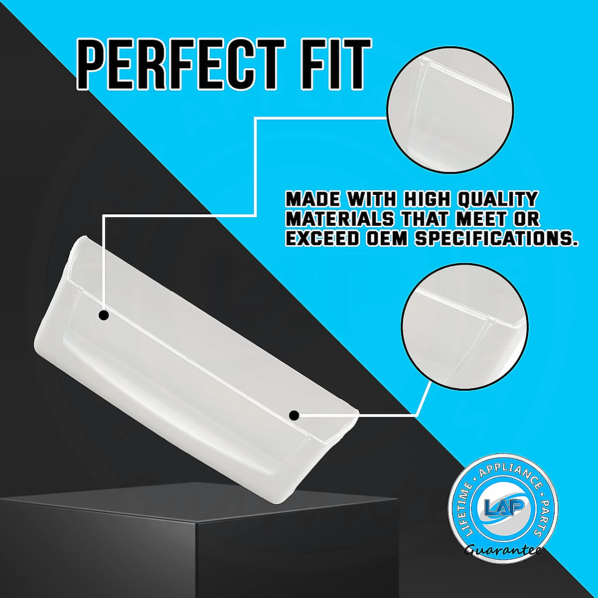 Lifetime Appliance W10212139 Door Shelf Cantilever Bin Compatible with Whirlpool Refrigerator - WPW10212139