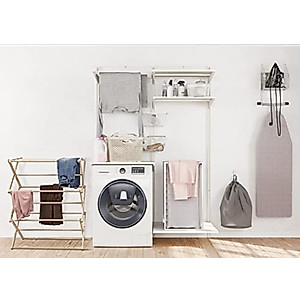 Pennsylvania Woodworks Premium American Maple Clothes Drying Rack - Handcrafted in Pennsylvania - Solid Wood Construction, Collapsible, Eco-Friendly Laundry Solution (Large)