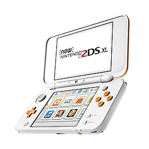 New Nintendo 2DS XL - Orange + White With Mario Kart 7 Pre-installed - Nintendo 2DS
