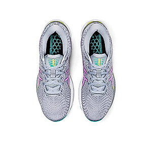 ASICS Women's Gel-Cumulus 24 Running Shoes, 8.5, Piedmont Grey/Lavender Glow