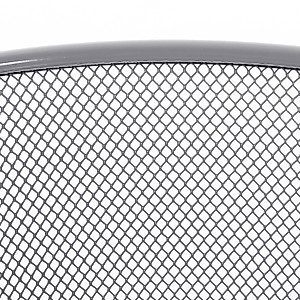 MAGICLULU Trashcan Circular Mesh Waste Paper Bin Round Trash Can Open Top Wastebasket Recycling Bins Garbage Can Waste Basket for Home Office Workspace Silver Metal Mesh Wastebasket