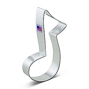 Music Note Cookie Cutter 5.5" Made in USA by Ann Clark