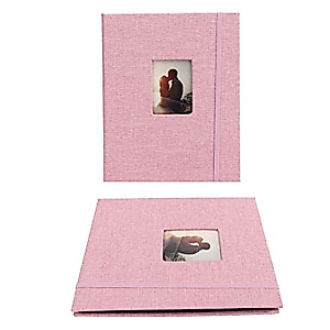 Photo Album, Mini Large Capacity Delicate Lightweight Photo Album for Ticket (pink)