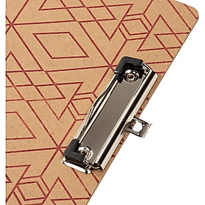 Juvale 8 Pack Cute Clipboards Bulk Supply with Low Profile Clip - Wooden Clip Boards for Office, School, Classroom, Fits Letter Size 8.5x11 and A4 Paper (8.8 x 12.4 in)