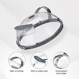 Aieve Microwave Splatter Cover with Water Tank, Microwave Cover for Food Splatter Guard BPA Free