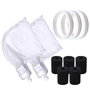 S-Union Pool Cleaner Parts Replacement for Polaris, 2 pack 280 All Purpose Bag, 3 pack Pool Cleaner All Purpose Tire, 5 pack Sweep Hose Scrubber Replace for Polaris 280 Part NO K13 K16 C-10 9-100-3105