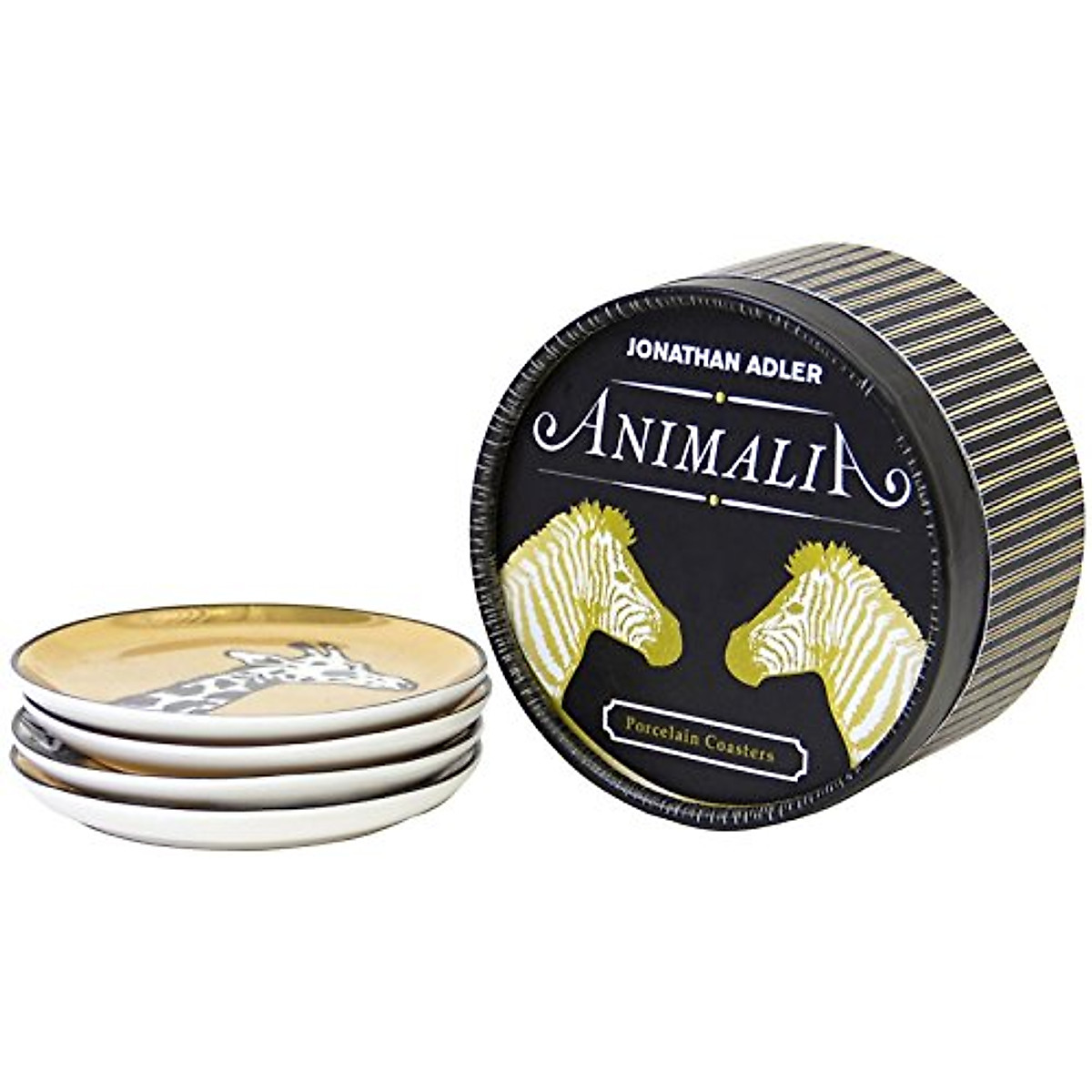 Jonathan Adler Animalia Coasters, Gold