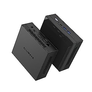 ALLIWAVA GX55 Mini PC Intel 11th Gen N5105(Up to 2.9GHz) Intel UHD Graphics Mini Office Computer,8GB RAM DDR4 256GB NVMe SSD Windows 11 Pro Micro Desktop pc,2xHDMI and USB-C Triple 4K@60Hz Outputs