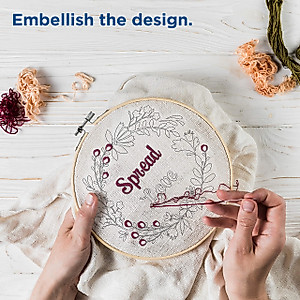 Print Works Vanishing Embroidery Transfers, for White/Light-Colored Fabrics, 5 Sheets, Inkjet, 8.5 x 11 (00536)