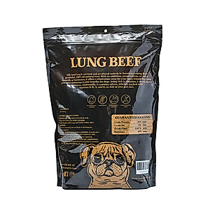 Kanu Pet Beef Lung Dog Treats, 1 lb - All-Natural, Single Ingredient Beef Lung, High in Protein, Vitamins, and Minerals, No Preservatives, Perfect for Training or Rewarding, Wholesome and Nutritious