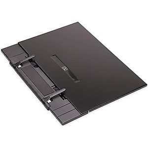 H&S Metal Book Holder - Adjustable Cookbook Stand for Reading - Foldable & Portable Recipe Book Rest