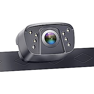 Backup Camera Car Waterproof HD Truck Rear View Reverse Cam Metal Durability Universal License Plate Cameras for Cars LED Light Color Night Vision AMTIFO H19