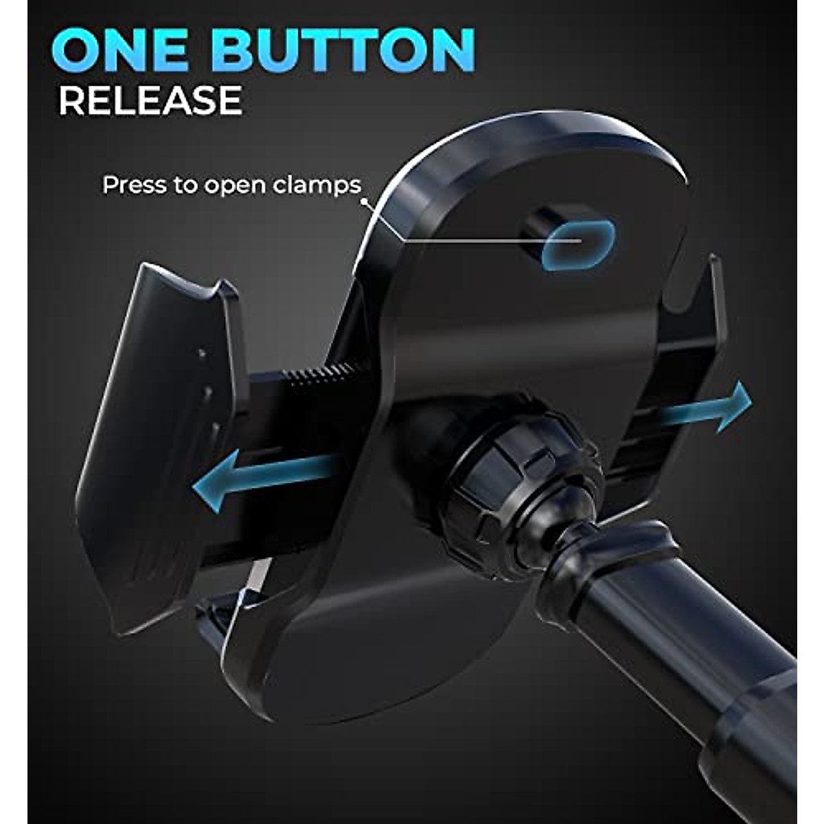 Bestrix Phone Mount for Car – Car Phone Holder Mount, Dashboard, Windshield, and Air Vent– for All Cars, Installs in Minutes – Holds All Phones up to 6.7”– Phone Holder for Car Dashboard