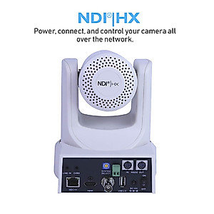 PTZOptics 30X-NDI 1080p Indoor Network Broadcast Camera - White