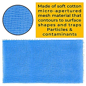 Eshazu Tack Cloth (Box of 12) Tack Rags for Woodworking and Painters Made with 100% Cotton Removes Dust, Sanding Particles, Cleans Surfaces