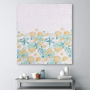 Barefoot Bungalow Cascade Pillow Sham-Aqua