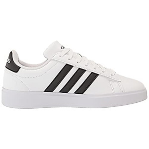 adidas Women's Grand Court 2.0 Tennis Shoe, FTWR White/Core Black/Core Black, 8.5