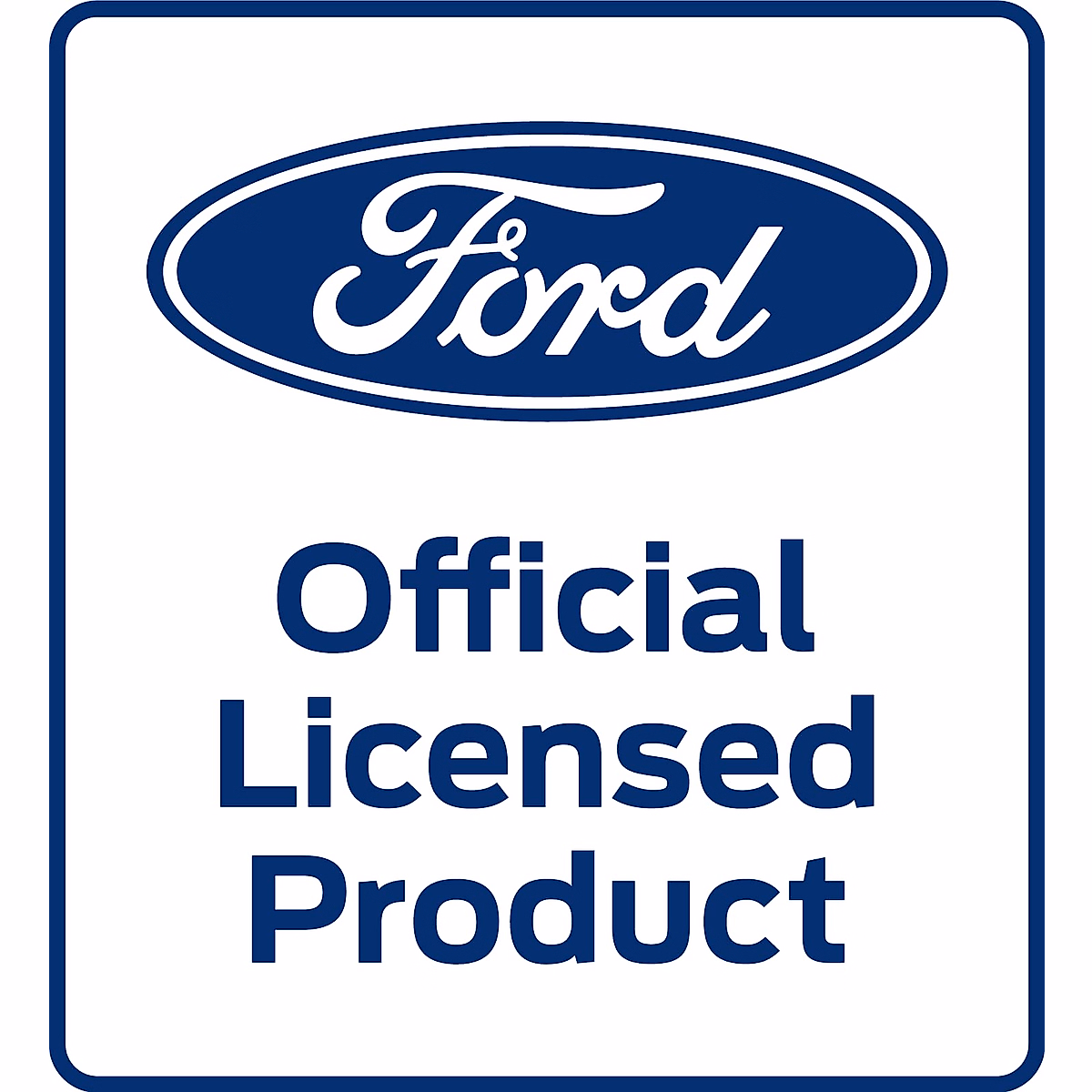 Ford Vintage Script Chino Twill Adjustable Baseball Cap, Blue and Grey