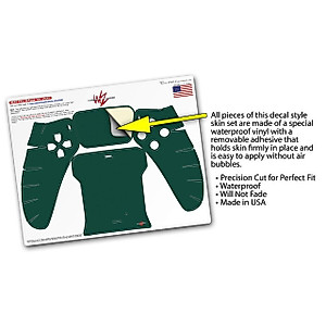 WraptorSkinz Skin Wrap compatible with Sony PS5 DualSense Controller Solids Collection Hunter Green (CONTROLLER NOT INCLUDED)