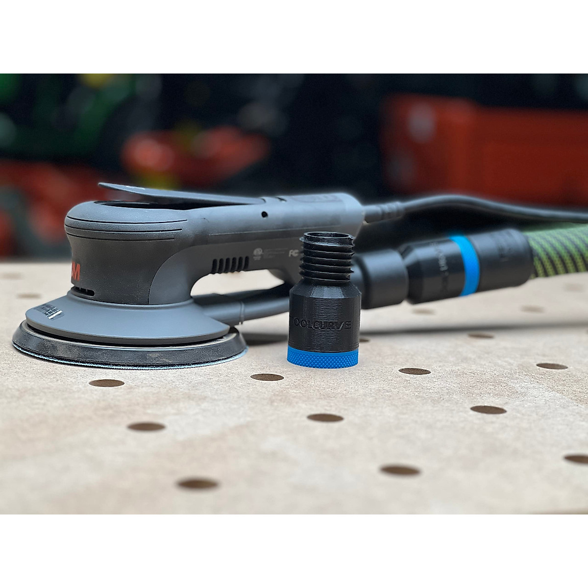 ToolCurve's Hose Adapter Compatible with Festool 27mm Hose to 3m Xtract Sander