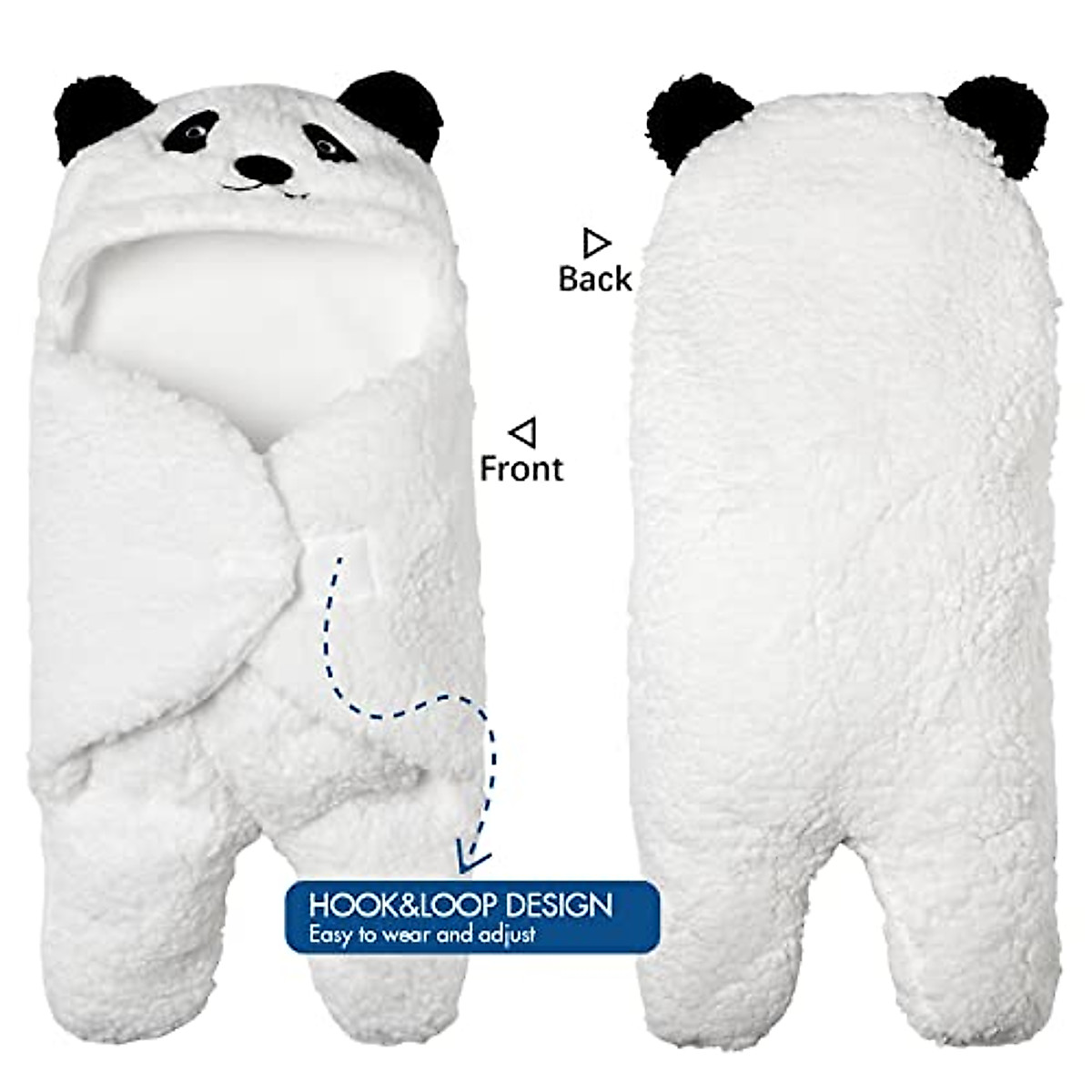 Soarwg Kids Baby Swaddle, Cute Bear Natural Swaddle Blanket Wrap, Newborn Essentials Softness Plush Baby Sleeping Receiving Blanket, Baby Girl and Boy Registry Gift Light Weight Comfort, 0-6 Months