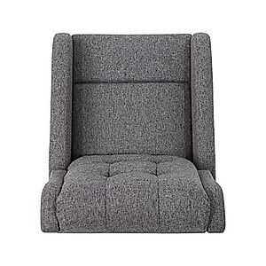 Great Deal Furniture Smith Traditional Upholstered Recliner, Charcoal Tweed