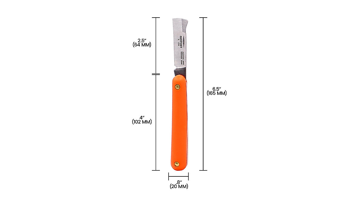 Zenport K106 Grafting Knife - Dual Edge Japanese Steel Blade