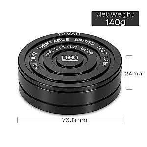 Douk Audio Nobsound D60 50 / 60Hz Stroboscopic Speed Strobe Light Tachometer Disc for Turntable LP Record Player