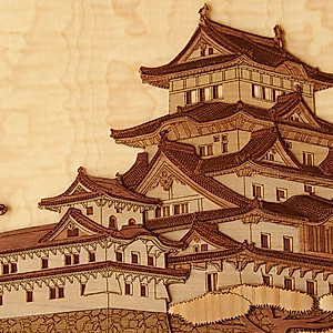 KINOWA Wooden Art Kit Kiharie Himeji Castle Made in Japan